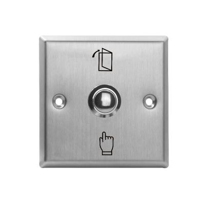 China Stainless Steel Push to Exit Button 86x86mm Screw Terminal 3A 36V DC for sale