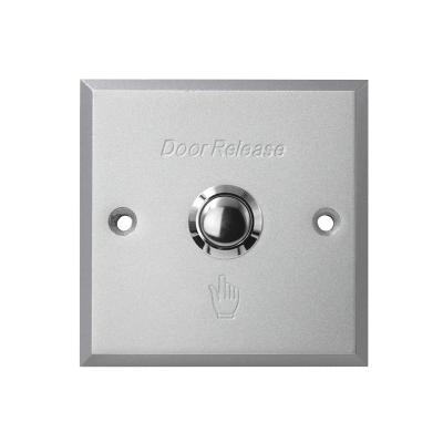 China Aluminum Push to Exit Button 86x86mm Screw Terminal 3A 36V DC for sale