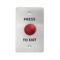 China Anti - Vandal Red Or Green Door Exit Push Button Micro Switch With Fireproof Material Faceplate for sale