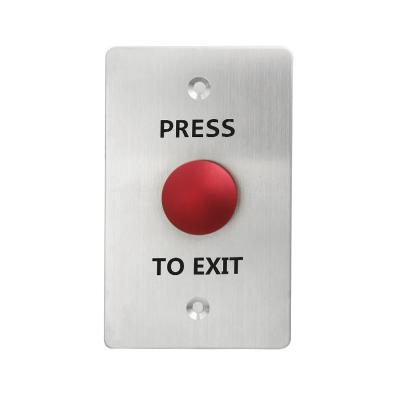 China Anti - Vandal Red Or Green Door Exit Push Button Micro Switch With Fireproof Material Faceplate for sale