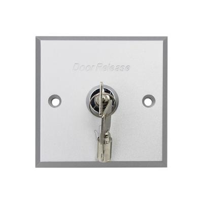 China Single Pole Double Throw Momentary Key Switch 86x86mm Square Size 2 Position Access Control for sale
