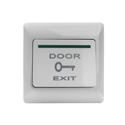 China Fireproof PVC Door Exit Push Button NO NC COM 86x86mm 3A 36V DC for sale
