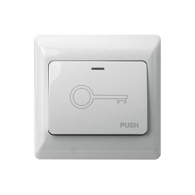 China Fireproof PVC Door Exit Push Button NO NC COM 86x86mm 3A 36V DC for sale