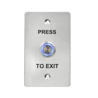 China Stainless Steel Door Release Push to Exit Button with LED Indication for sale