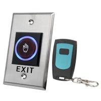 China 304 Stainless Steel IR Sensor No Touch Exit Button 115x70mm LED Indicator for sale