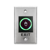China 304 Stainless Steel Touchless Exit Button 86x86mm IR Sensor with Time Delay for sale