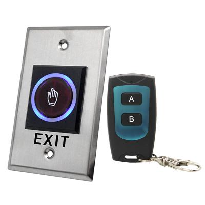 China 304 Stainless Steel Touchless Exit Button IR Sensor 115x70mm NO NC COM 12V DC for sale