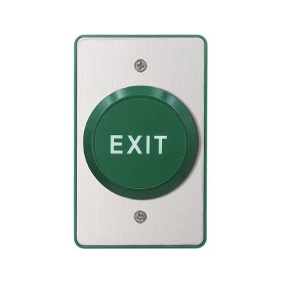 China Stainless Steel Flat Mushroom Press to Exit Push Button 115x70mm NO NC for Access Control for sale