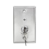 China Tamper Proof Momentary Key Switch 115x70mm Dual Light NO NC COM 2 Keys for sale