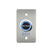 China Touchless Sensor Exit Button 304 Stainless Steel 86x50mm NO NC Output 12V DC for sale