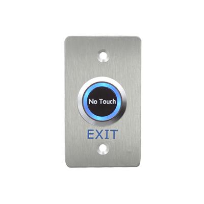 China Touchless Sensor Exit Button 304 Stainless Steel 86x50mm NO NC Output 12V DC for sale