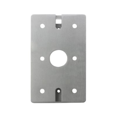 China ANSI Size Frosted Matt Zinc Alloy Back Box for Access Control Push Button 115x70mm Chrome Plated for sale