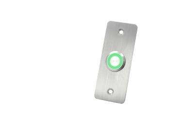 China 24V DC PRESS TO EXIT Screen 4 Pin Push Button Switch Stainless Steel 115x40x36mm for sale