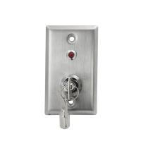 China Round Corner Panel Keyed On Off Switch With Light , 86 * 50mm Emergency Key Switch for sale