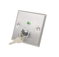 China Anti-Vandal Momentary Key Switch with LED Indicator 86x86mm 304 Stainless Steel 3A 36V for sale