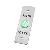 China 24V DC Press to Exit Push Button Switch Stainless Steel 115x40x36mm NO NC LED for sale