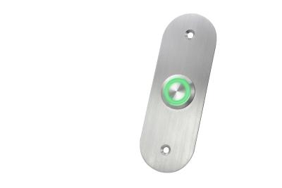 China 24V DC PRESS TO EXIT Screen Push Button Switch 304 Stainless Steel 3A NO NC LED for sale