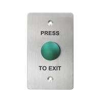China Anti - Vandal Red Or Green Door Exit Push Button Micro Switch With Fireproof Material Faceplate for sale