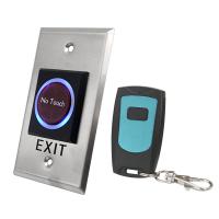 China 304 Stainless Steel IR Sensor No Touch Exit Button 115x70mm with LED Indicator for sale