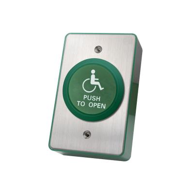 China Stainless Steel Flat Mushroom Press to Exit Push Button 115x70mm for Access Control for sale