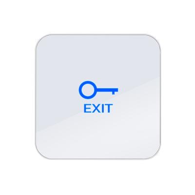 China Touchless Infrared Sensor Exit Button C86 86x86mm DC12-24V NO/NC/COM Access Control Door Release Switch for sale