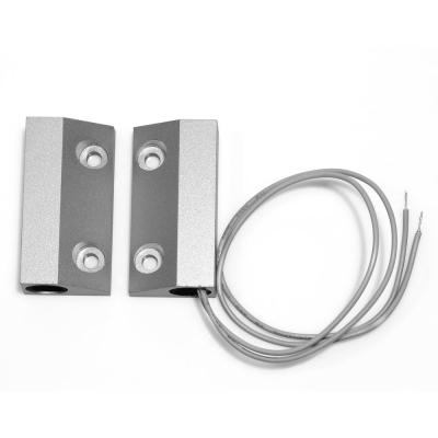 China Zinc Alloy Surface Mount Magnetic Door Contact 49x25x15mm 30-40mm Gap NC NO COM for sale