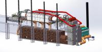 China Semi Automatic Roller Cooling Machine Carbonization Furnace for sale