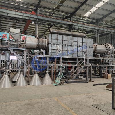 China 304 Stainless Steel Carbonization Stove Plc Control System Roller Cooling Machine for sale