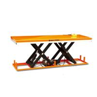 China 4000lbs 2 Ton Tandem Scissor Lift Table Hydraulic Electric 2500x850mm Platform for sale