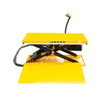 China 1000kg Capacity Low Profile Hydraulic Scissor Lift Table 85mm Closed Height for sale