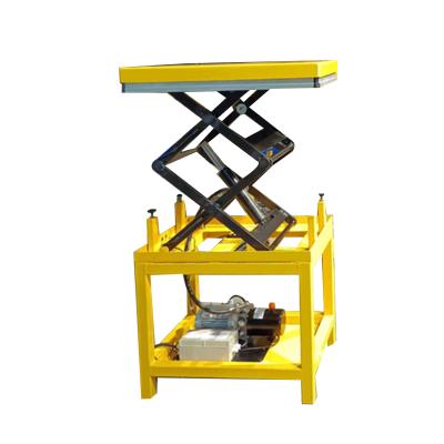 China Industrial Hydraulic Scissor Lift Table 1500mm Raised Height 1000kg Capacity Mobile for sale
