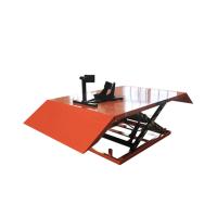 China 1000lbs 500kg Capacity Pneumatic Hydraulic Motorcycle Scissor Lift Table 800mm Height for sale