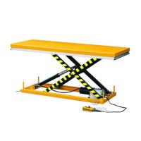 China Stationary Electric Hydraulic Lift Table 500kg Capacity 2000x800mm Platform for sale