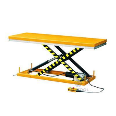 China Stationary Electric Hydraulic Lift Table 500kg Capacity 2000x800mm Platform for sale