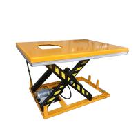 China Stationary Electric Lift Table 1000kg 4000kg Capacity Heavy Duty with Maintenance Holes for sale
