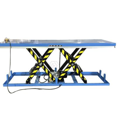China 4t 8t Stationary Scissor Lift Table 1000mm Lifting Height Heavy Material Handling for sale