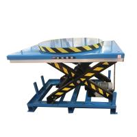 China 6000 Lb Capacity Hydraulic Scissor Lift Table with Turntable Platform 380V for sale