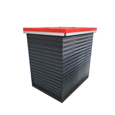 China Q345B Stationary Lift Table 2200 lbs Capacity 51.2x32.3 Inch Platform with Protective Cover for sale