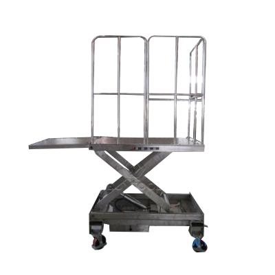 China 304 Stainless Steel Electric Scissor Lift Table 1000kg Capacity 1300x820mm Platform for sale