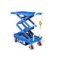 China Hydraulic Mobile Scissor Lift Table 1100lbs Capacity 40x20 Inch Platform CE Certified for sale