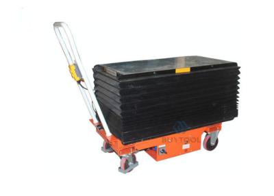 China Mobile Electric Scissor Lift Table 1010x520mm 500kg Capacity with Protection Skirt for sale