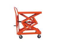 China 1190mm Height Ball Screw Scissor Lift Table Truck 500kg Capacity Mobile Lift Carts for sale