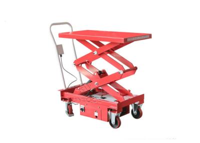 China Electric Hydraulic Mobile Scissor Lift Table 500kg Capacity 950mm Max Height for sale