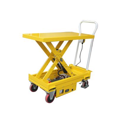 China ES Series Electric Scissor Lift Table 500kg Capacity Mobile Lift Trolley Portable Platform for sale