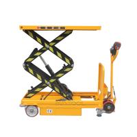 China 500kg 900kg Self Propelled Mobile Lift Table Hydraulic Electric Scissor Lift 1020x610mm for sale