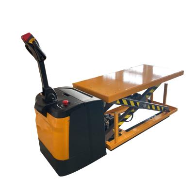 China Electric 1500kg Powered Pallet Truck with Lifting Platform Top 24V AC Drive for sale