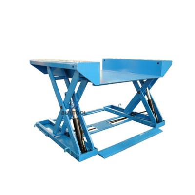 China 750kg Self Leveling Pallet Table Low Profile Lift Cart 25mm Closed Height 800mm Max Height for sale