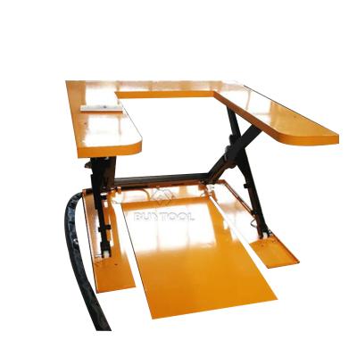 China U Shaped Scissor Lift Table with Ramp Platform 150kg 350kg 380V Low Profile for sale