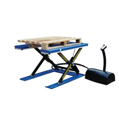 China Electric Low Profile Lift Table Trolley 1t 1500kg Capacity 85mm Closed Height CE for sale