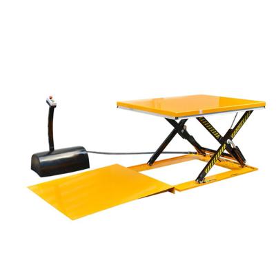 China 85mm Low Profile Hydraulic Lift Table 1000kg Capacity 860mm Max Height for Pallet Platform for sale